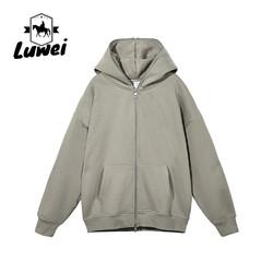 Cina Zip Up Cappuccino di cotone pesante tagliato invernale poliestere maschile maschile nero in vendita