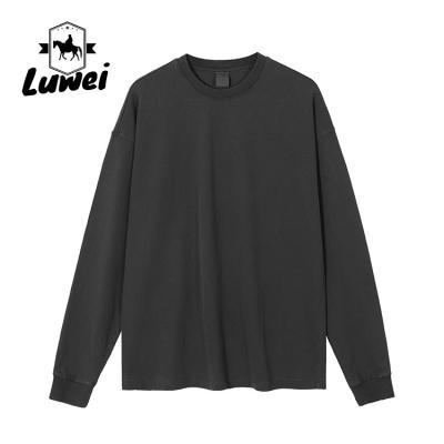 Cina Peso pesante Cappuccio in cotone a maglia Due toni Taglio cucito Crewneck Sweatshirt in vendita