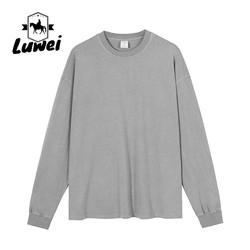 Cina Peso pesante Cappuccio in cotone a maglia Due toni Taglio cucito Crewneck Sweatshirt in vendita