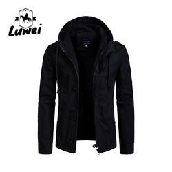 China Winter Winddicht Dünne Arbeitsausrüstung Leere Dienstleistung Cardigan Knöpfe Langes Ziehseil Kapuzenmantel Trench Männerjacke zu verkaufen