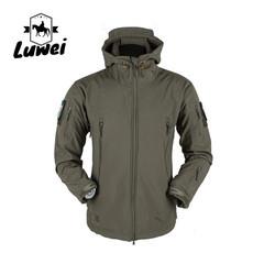 China Custom Logo Winter Kapuzen Zip Up Männliche Poly Warm Utility Chaqueta Giacca ein Vento Plain Long Coat Mäntel zu verkaufen