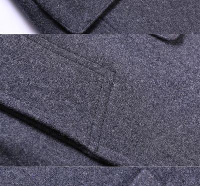中国 卸売 長い上着 シングル 防風 ジャケット ユーティリティ 溝 胸のジャケット ホンブル 固い色 男性コート 販売のため