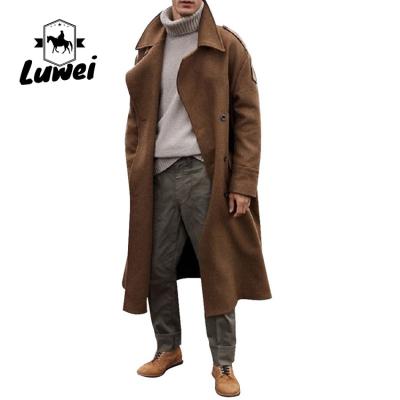 Cina Cappotto invernale a trincea lunga Chaqueta Moto Kurtka Blusa utilitaria Over Size Classic Teddy Coat Jacket maschile in vendita