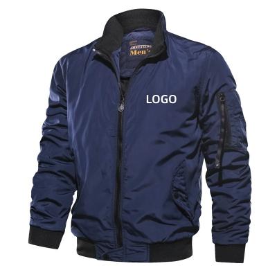 Cina Abbigliamento da uomo su misura Capodanno inverno 2018 Giacca da uomo a prova di vento Autunno manica lunga Giacca casual Cappotto Bomber Giacca in vendita