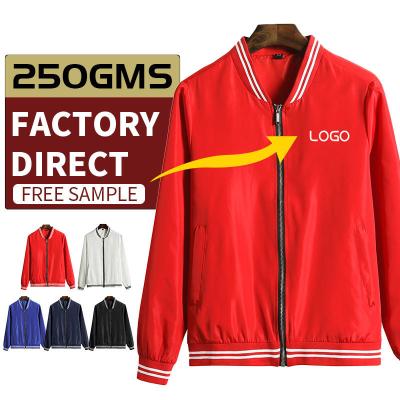 Cina Giacca da baseball all'ingrosso di fabbrica velocemente asciuga windbreaker personalizzato giacca da squadra uomo impermeabile giacche di taglia più in vendita