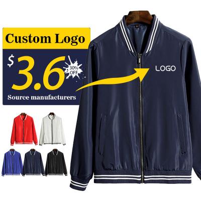 Cina Giacca da baseball all'ingrosso di fabbrica velocemente asciuga windbreaker personalizzato giacca da squadra uomo impermeabile giacche di taglia più in vendita