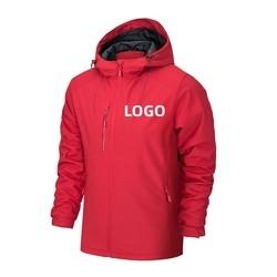 China 2023 Großhandel Custom Stickerei Logo wasserdicht Reißverschluss Softshell Jacke Polyestermantel Windbreaker Jacke für Männer zu verkaufen