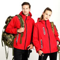 China Custom Logo Outer Wear Apparel Spandex Polyester Softshell Jacket Windbreaker for sale