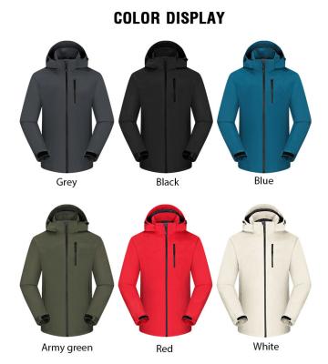 Cina Giubbotto impermeabile per golf abbigliamento esterno cappotto impermeabile abiti da pioggia OEM tasche nero nylon softshell giacca per uomini in vendita