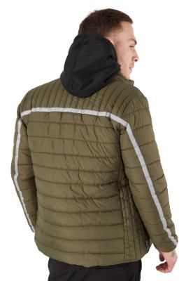 China Puffer gepolsterte Jacke Emboss Druck Outdoor Winter Herrenmantel zu verkaufen
