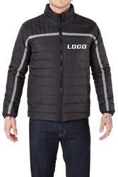 China Puffer gepolsterte Jacke Emboss Druck Outdoor Winter Herrenmantel zu verkaufen