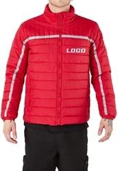 China Puffer gepolsterte Jacke Emboss Druck Outdoor Winter Herrenmantel zu verkaufen