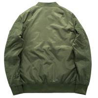 China Winter Custom Mens Bomber Jacket Zipper Windproof Quilted Jacket for sale