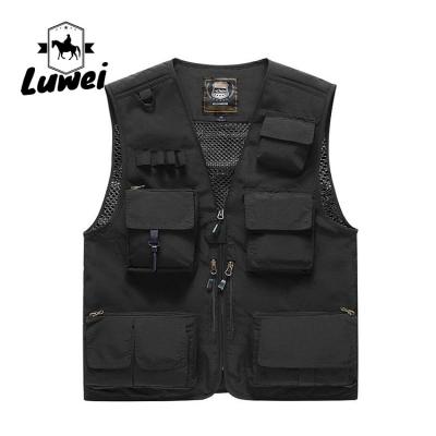 China Zomer Multiple Pockets Tactics Mesh Slim Utility Oversize Utility Outdoor Fishing Mannelijke jurk Te koop