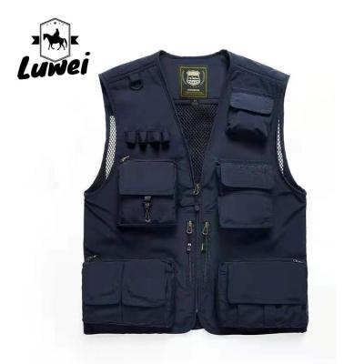 China Zomer Multiple Pockets Tactics Mesh Slim Utility Oversize Utility Outdoor Fishing Mannelijke jurk Te koop