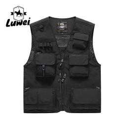 China Zomer Multiple Pockets Tactics Mesh Slim Utility Oversize Utility Outdoor Fishing Mannelijke jurk Te koop