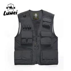 China Zomer Multiple Pockets Tactics Mesh Slim Utility Oversize Utility Outdoor Fishing Mannelijke jurk Te koop