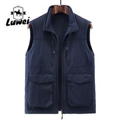China Vestuário de alta qualidade Casual Larga Vestuário Utilitário Sem Manga Vestido de Inverno Mais Quente E Impermeável Para Homens à venda
