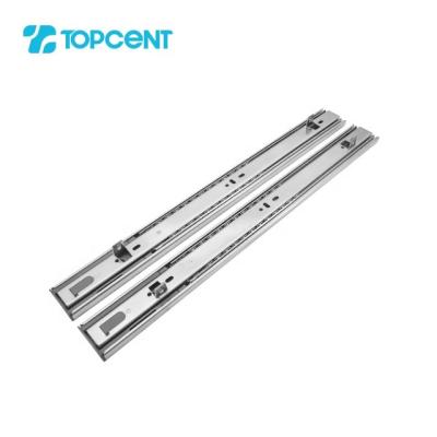 China Topcent furniture brackets slides Ball Bearing Slides hardware telescope ball bearing heavy duty slide drawer rail for sale