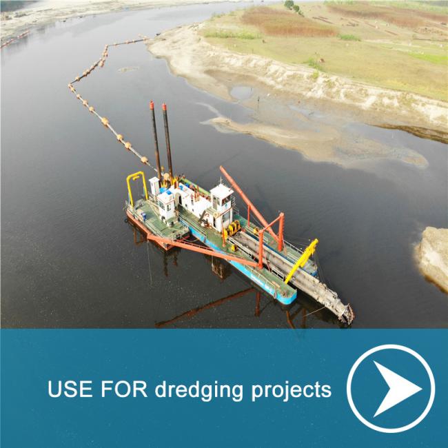 Engine Power 750kw Solid Capacity 1050m3 Fuel Tank 53t Sand Suction Dredger