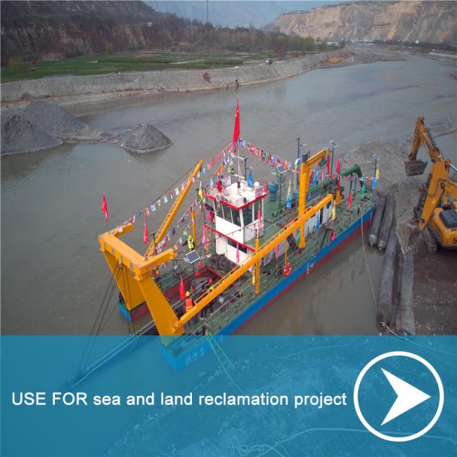 Water Flow 3500m3/H 1956kw 45m Length River Dredger with Rest Room