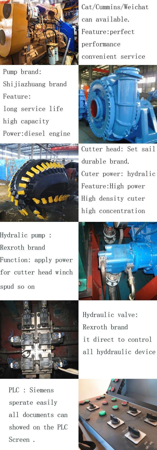 Diesel Engine 20 Inch Cutter Suction Dredger with Hydraulic System