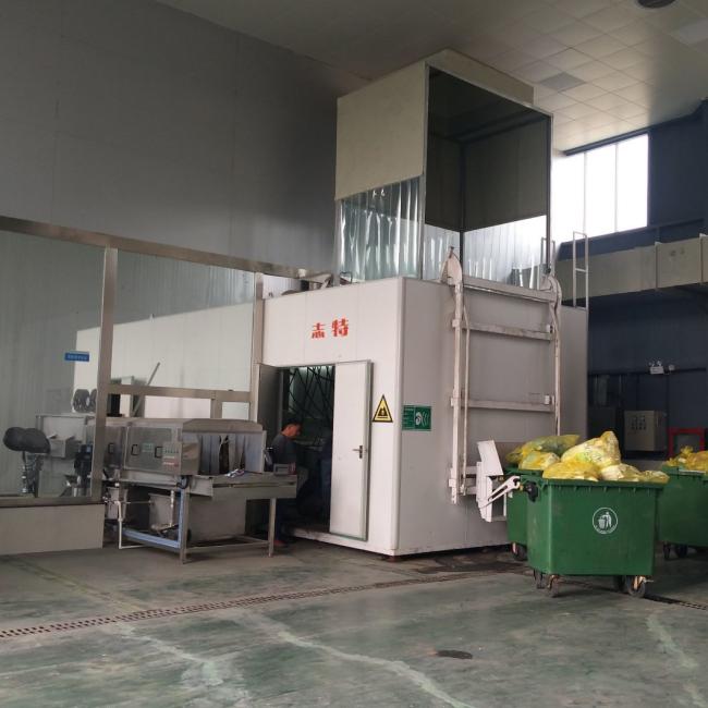 Hospital Hazardous Medical Waste Microwave Sterilization Equipment Factory