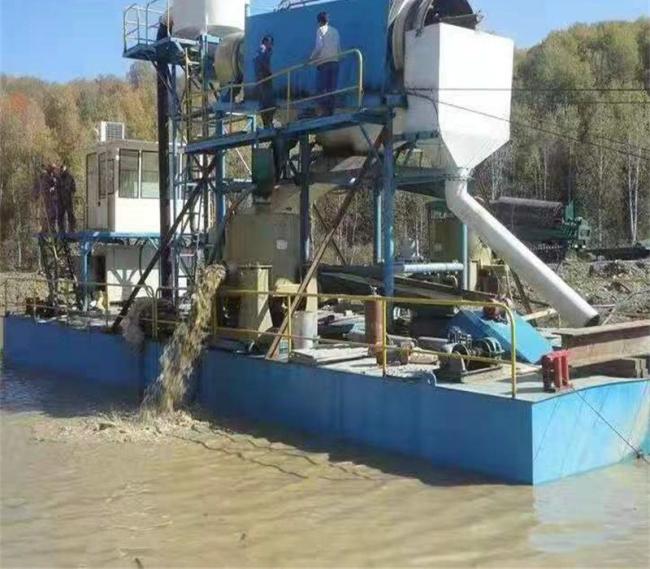 Hydraulic Control Chain Bucket Gold Dredger Used in River