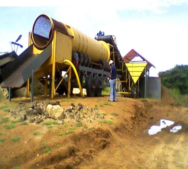 Land Gold Diamond Mining Machinery with Agitation Chute and Jigging