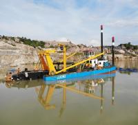 China Diesel Engine River Sand Pump 6 Inch Cutter Suction Dredger for sale
