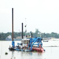 China Diesel Engine River Sand Pump 6 Inch Cutter Suction Dredger for sale