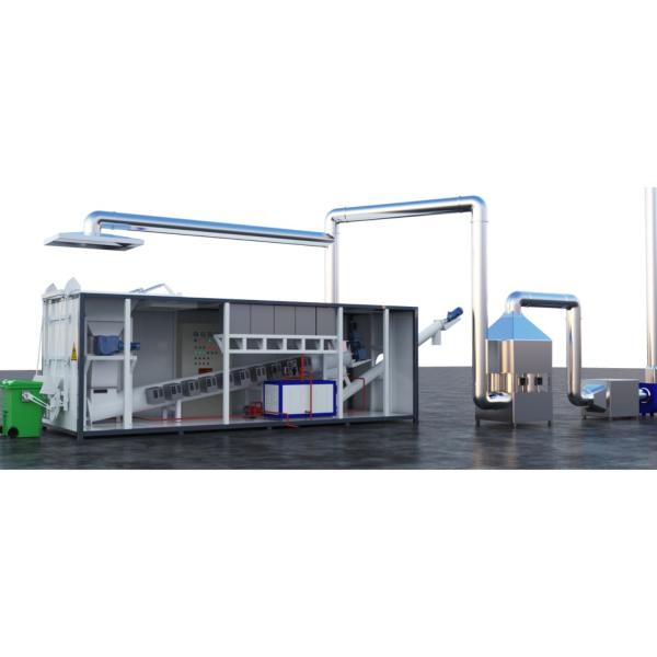 Quality Hospital Hazardous Medical Waste Microwave Treatment Equipment with Shredding for sale