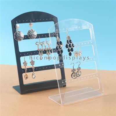 China Ohrring-Anzeige L Form-reine Acrylkleindisplay-Units für Zusätze zu verkaufen