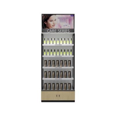 China Cosmetic Display Stand Custom Cosmetic Products Display For  Retail for sale