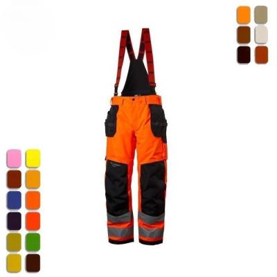 Cina Pantaloni impermeabili Hi Vis di colore arancione Pantaloni da lavoro Hi Vis personalizzati in vendita