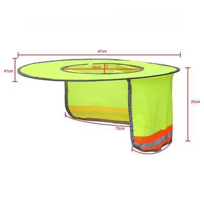 Cina 100% poliestere cappello rigido accessori ombra solare arancione bordo pieno in vendita