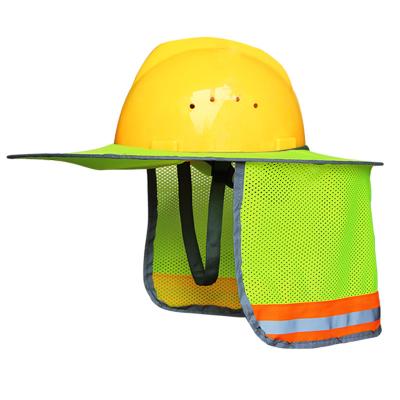 Cina 100% poliestere cappello rigido accessori ombra solare arancione bordo pieno in vendita