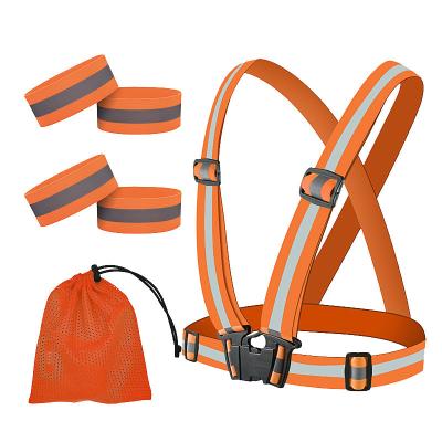 China Banda refletiva Veste de cinto Hi Vis Para corrida noturna Ciclismo Trabalho à venda