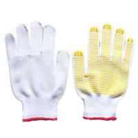 China 2mm Thick Safety Work Gloves Cotton Polyester Construction Work Gloves for sale