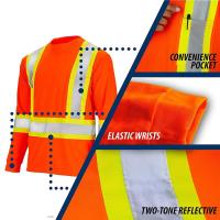 China Quick Dry Reflective Safety Shirts for sale