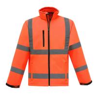 China Waterproof Reflective Safety Jackets Mesh Lining With Stand Up Collar for sale