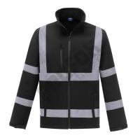 China Waterproof Reflective Safety Jackets Mesh Lining With Stand Up Collar for sale