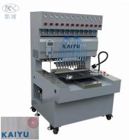 China 220V 3D PVC Patch Machine with 585x368mm Table Size and PLC Programming for Automated Glue Dispensing for sale