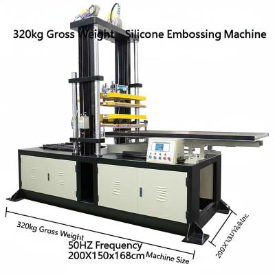 China 320kg Gross Weight Silicone Embossing Machine 50HZ Frequency 200X150x168cm Machine Size for sale
