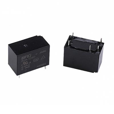 China PCB Mount 24V 5 Amp 5 Pin SPDT Relay Power D 4KV Dielectric Withstand for sale