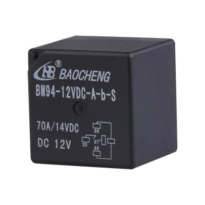 中国 充電器のグラントSPST 1.6W 12V 70AのリレーはPCBの台紙BM94-12VDC-A-B-Sを密封した 販売のため