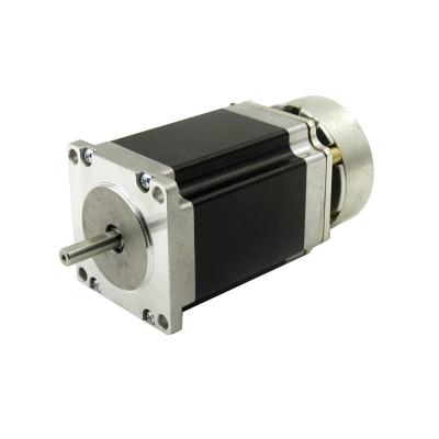 China NEMA23 size 57mm Stepper motors with brake motor torque 2.6N.m(371oz-in) shaft diameter 8.0mm 4A à venda