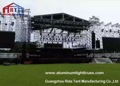 China Sqaure Aluminum Light Truss , Outside Aluminum Truss Roof Systems Curved Cover for sale