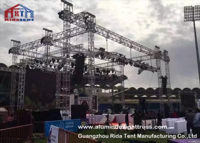 China Non Rust Aluminum Light Truss , Sqaure / Triangle Theatre Lighting Truss Kit for sale