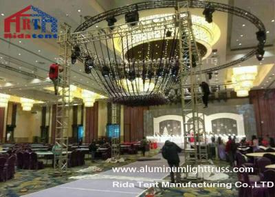 China Glass Finished Aluminum Stage Truss Outdoor For Weddings Party 80km / h for sale